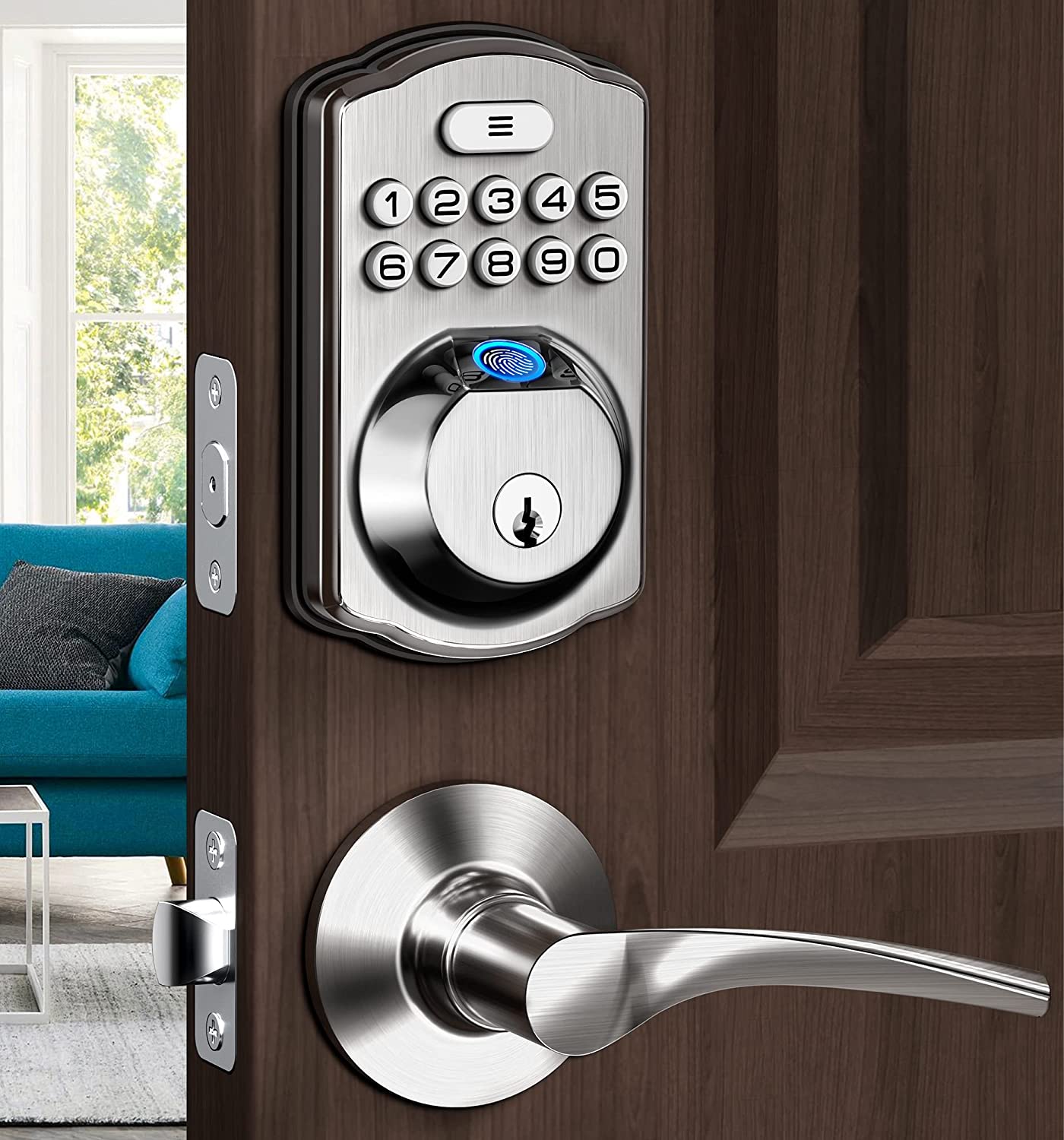 Safeli Electronic Keypad Deadbolt Fingerprint Door Lock – Safeli ...