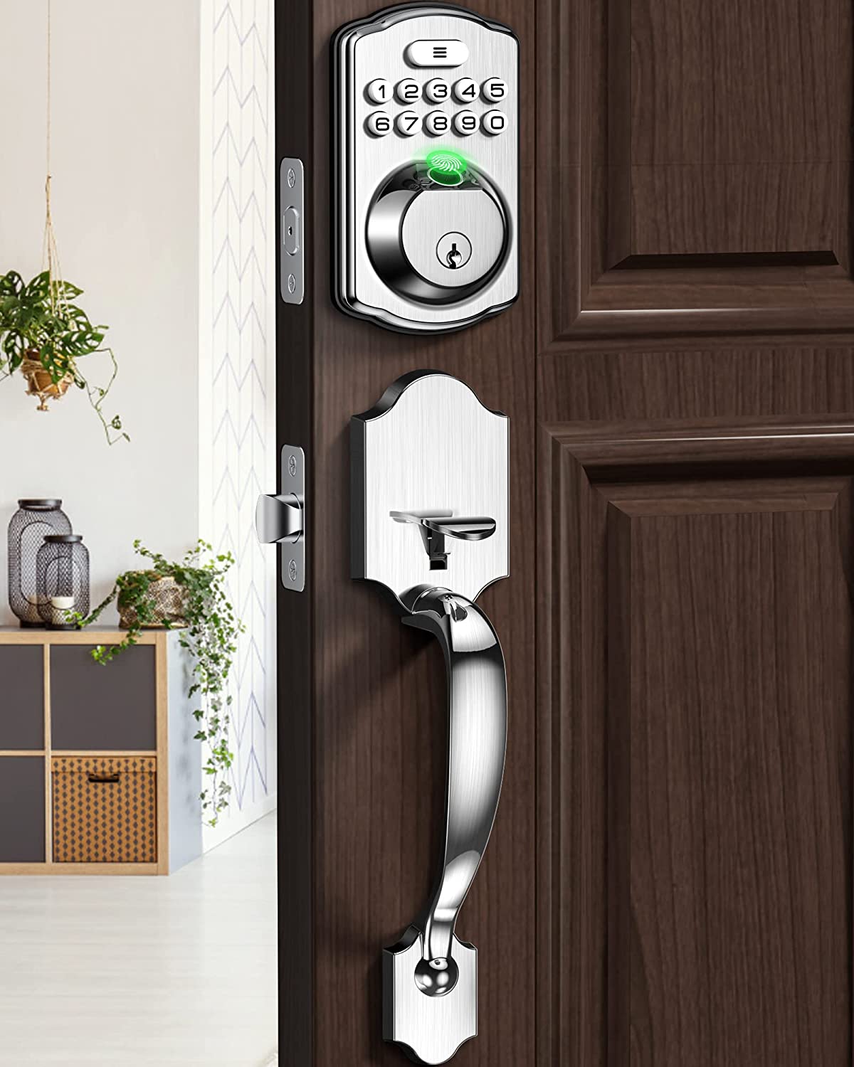 Safeli Electronic Keypad Deadbolt Fingerprint Door Lock – Safeli ...